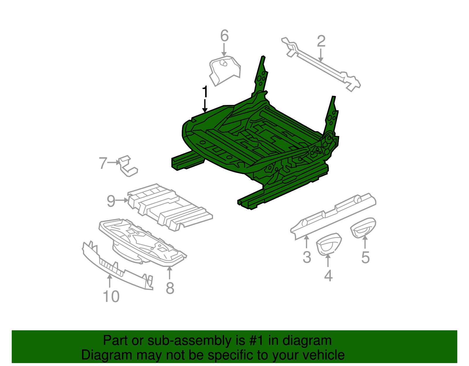 52107118424 - 2006-2015 BMW Seat Adjust Assembly (52-10-7-118-424 ...