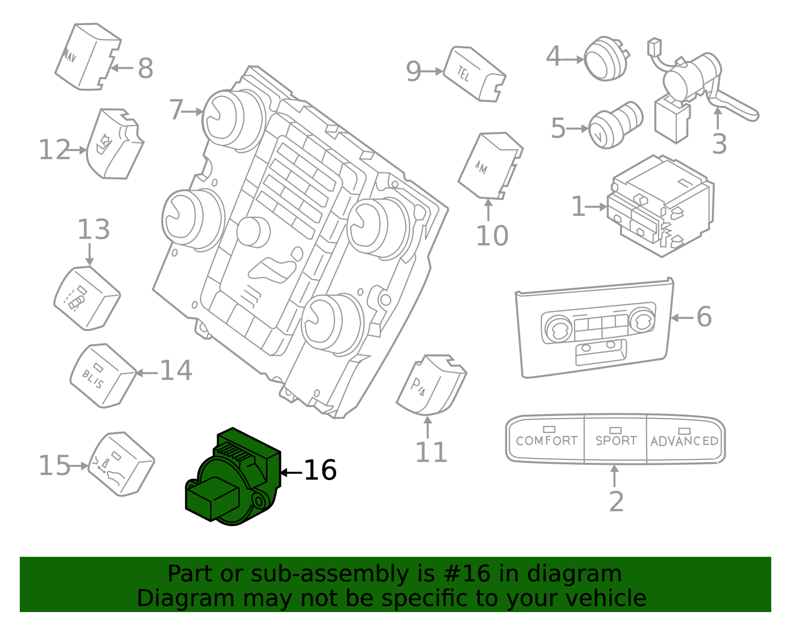 30795275 - High-Quality Cabin Air Temperature Sensor for 2011-2021 ...