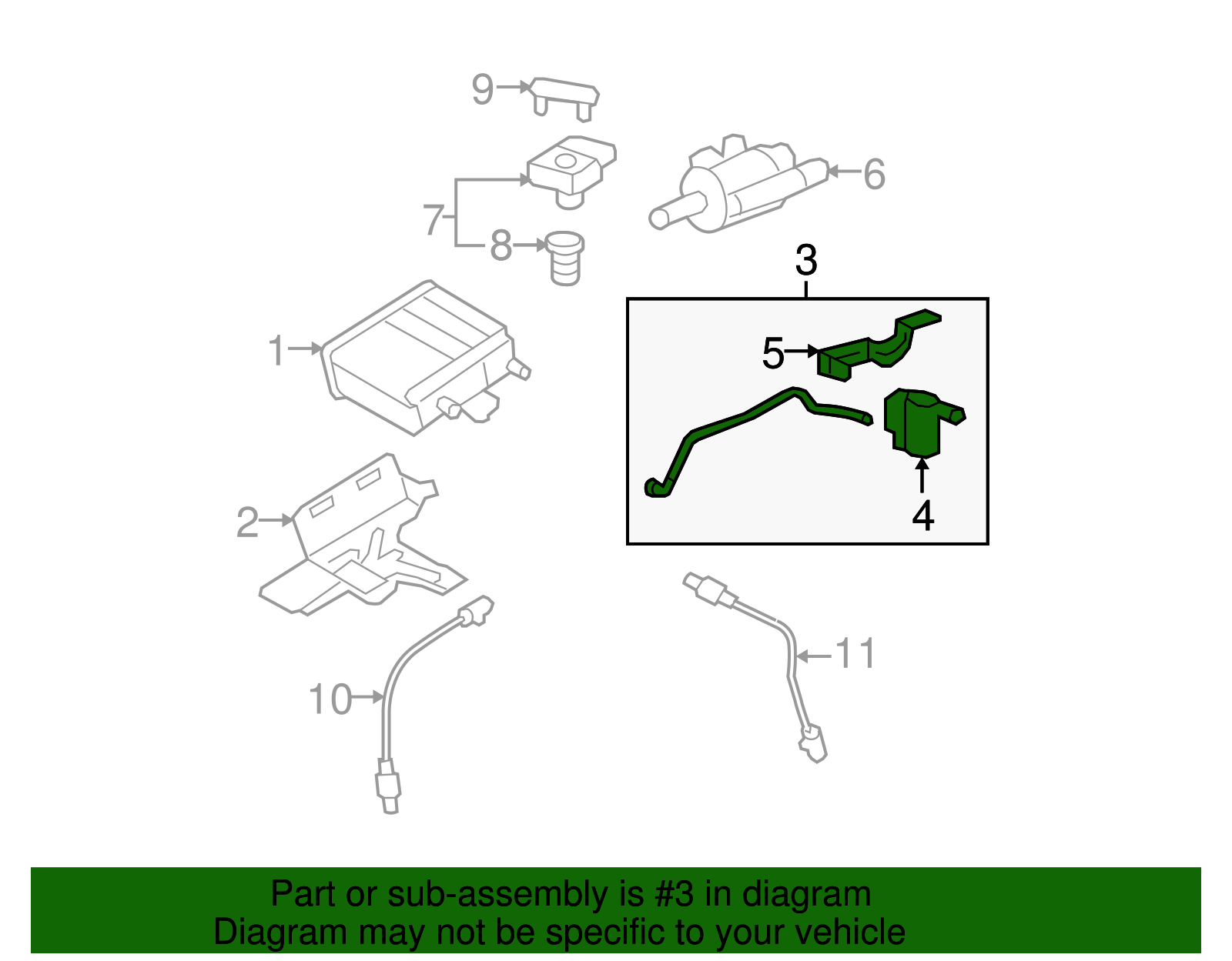 2007-2018 GM Vapor Canister Vent Valve 23481275 | Courtesy Parts