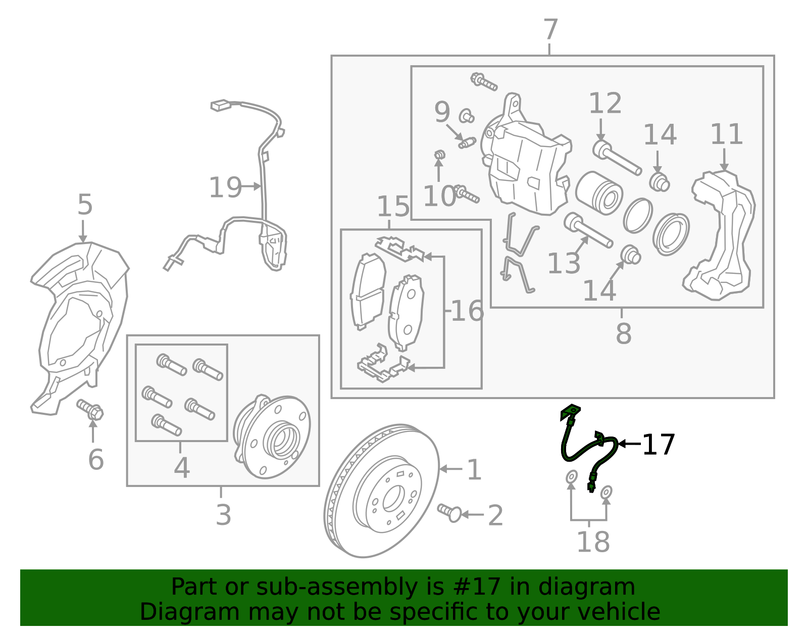 58731-F2000 - Brake Hose 2019-2024 Kia Forte | Kia.Parts Store