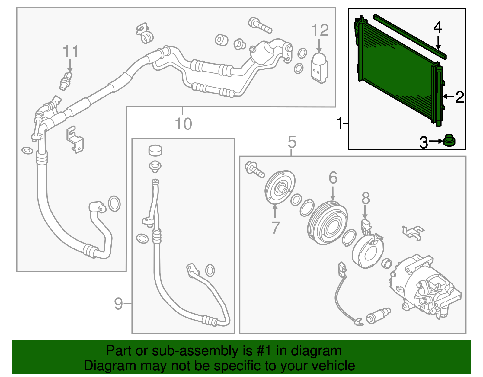 2014-2016 Kia Condenser 97606-A6200 | TascaParts.com