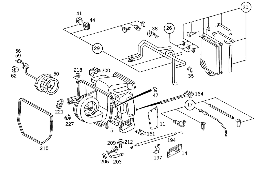 1958-1993 Mercedes-Benz Parts Kit, Dust Filter 124-830-01-18-64 | Benz ...