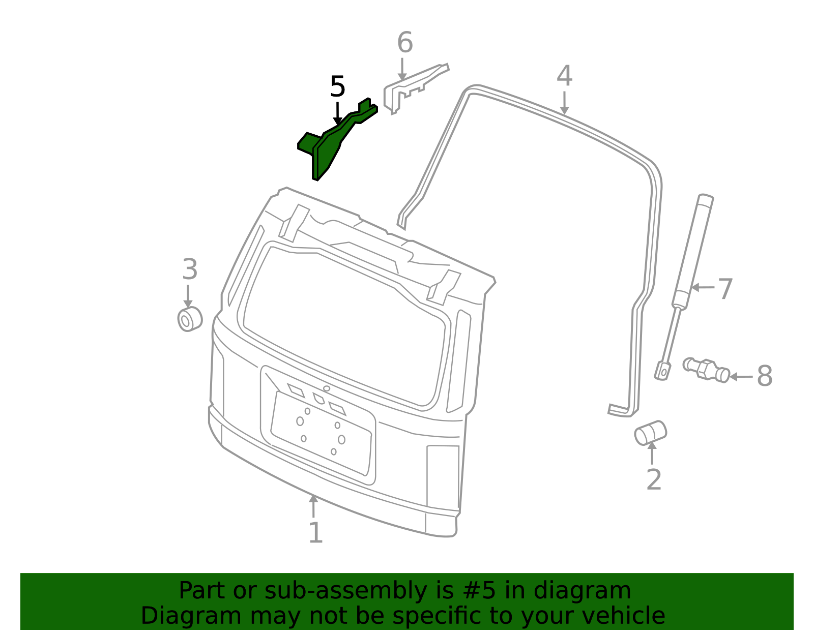 68210-SZA-A00ZZ - High-Quality Liftgate Hinge for 2009-2015 Honda Pilot ...