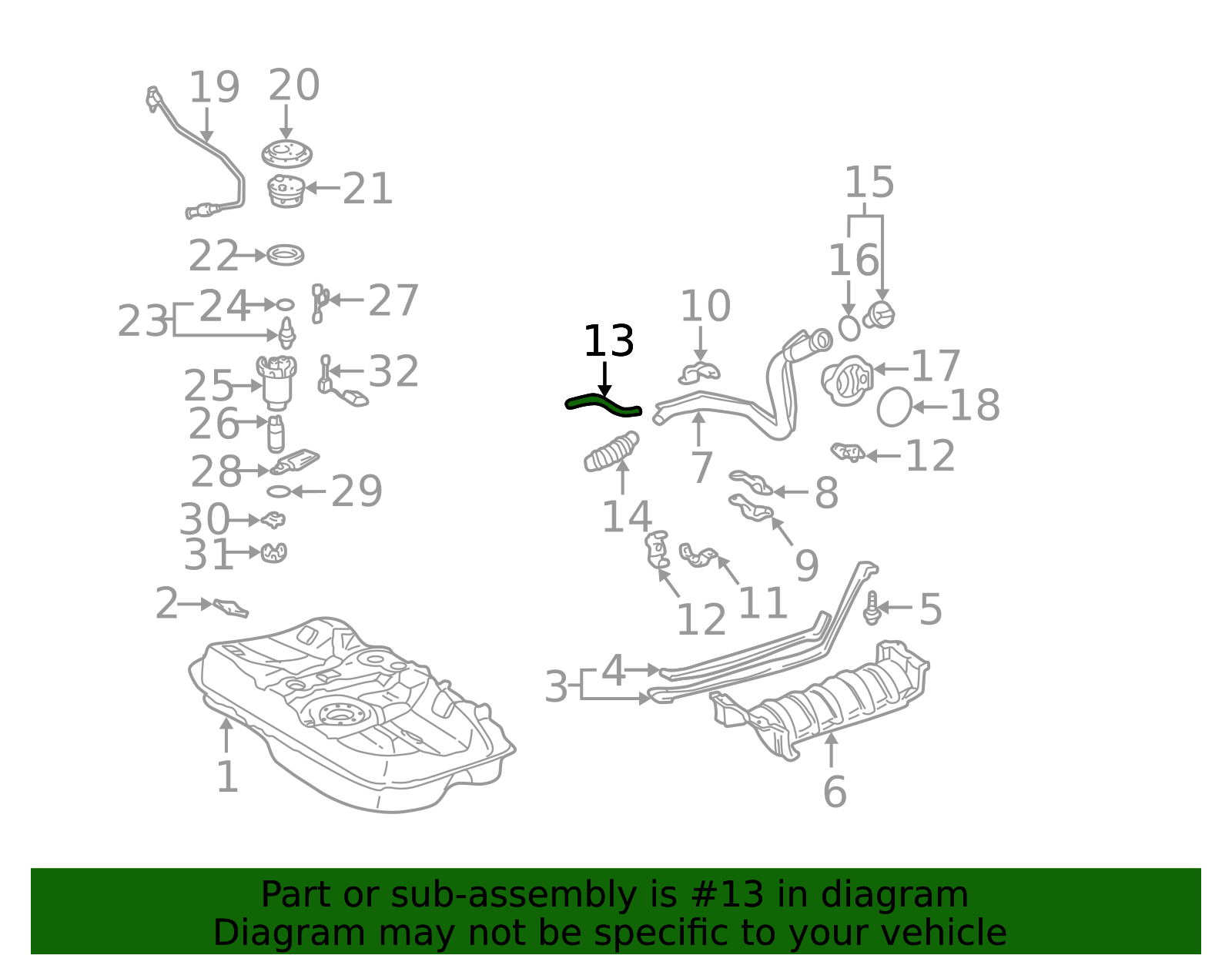 77226-06040 - High-Quality Fuel Tank Vent Hose for 2004-2006 Lexus ...