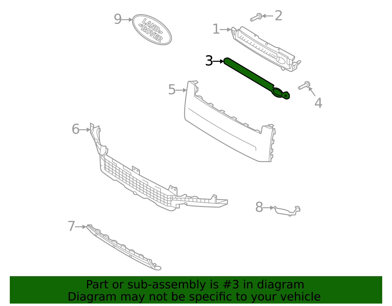2020-2023 Land Rover Insert LR134880 | LandRoverParamusParts