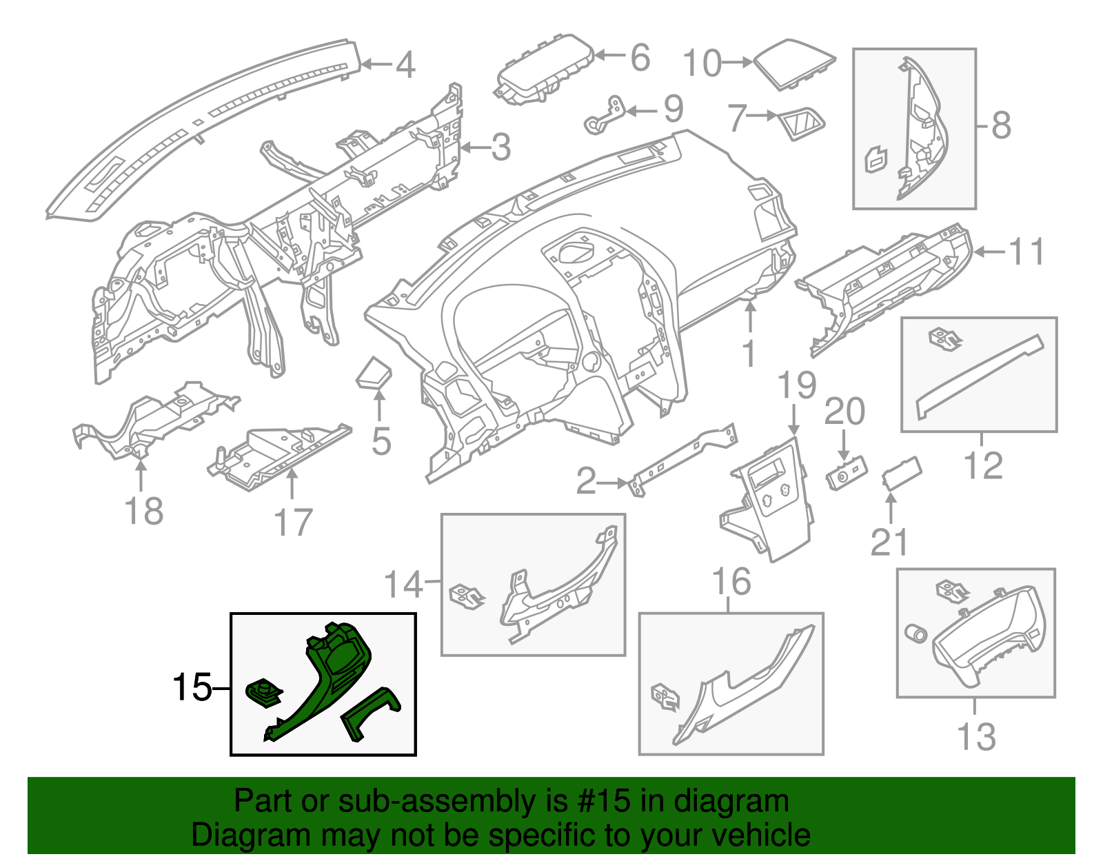 BB5Z-7804338-AD - 2016-2019 Ford Police Interceptor Utility - Switch ...