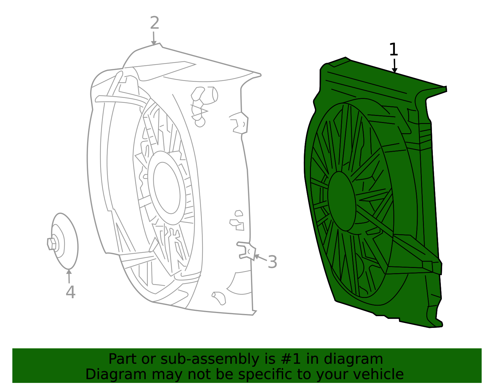 1999-2007 Jeep Engine Cooling Fan Assembly 52079528AB | Mopar Parts Canada