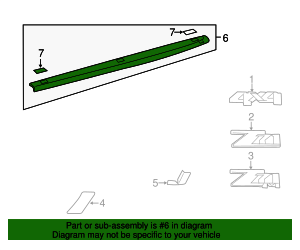 2003-2014 GMC Truck Bed Molding 17802474 GM | GMPartsDirect.com
