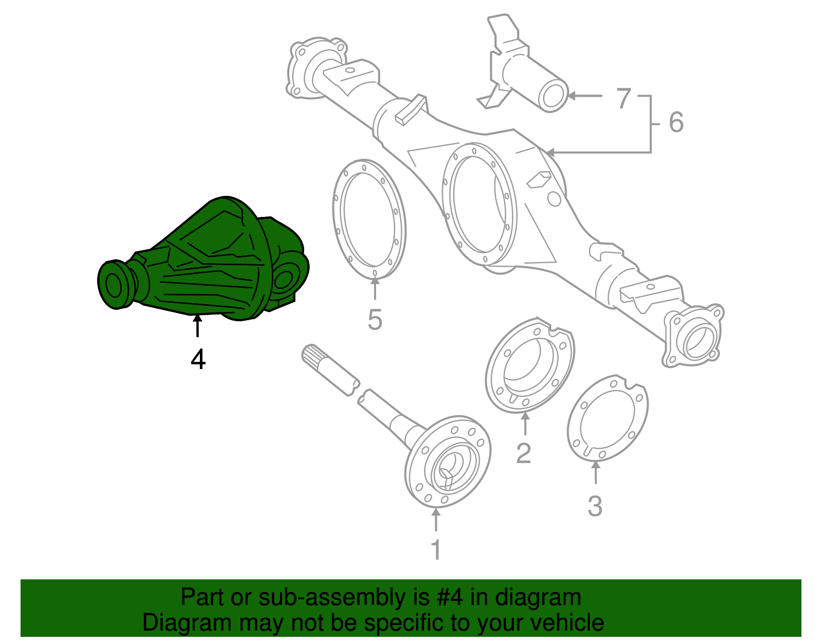 2005-2015 Toyota Tacoma Differential Carrier 41110-35A31 | OEM Parts Online