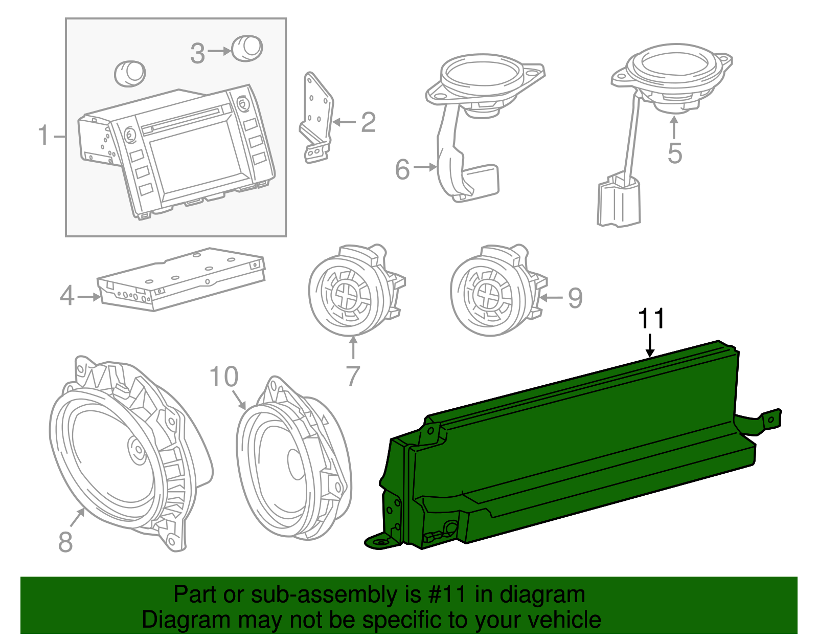 2014-2021 Toyota Tundra Speaker 86150-0C040 | OEM Parts Online