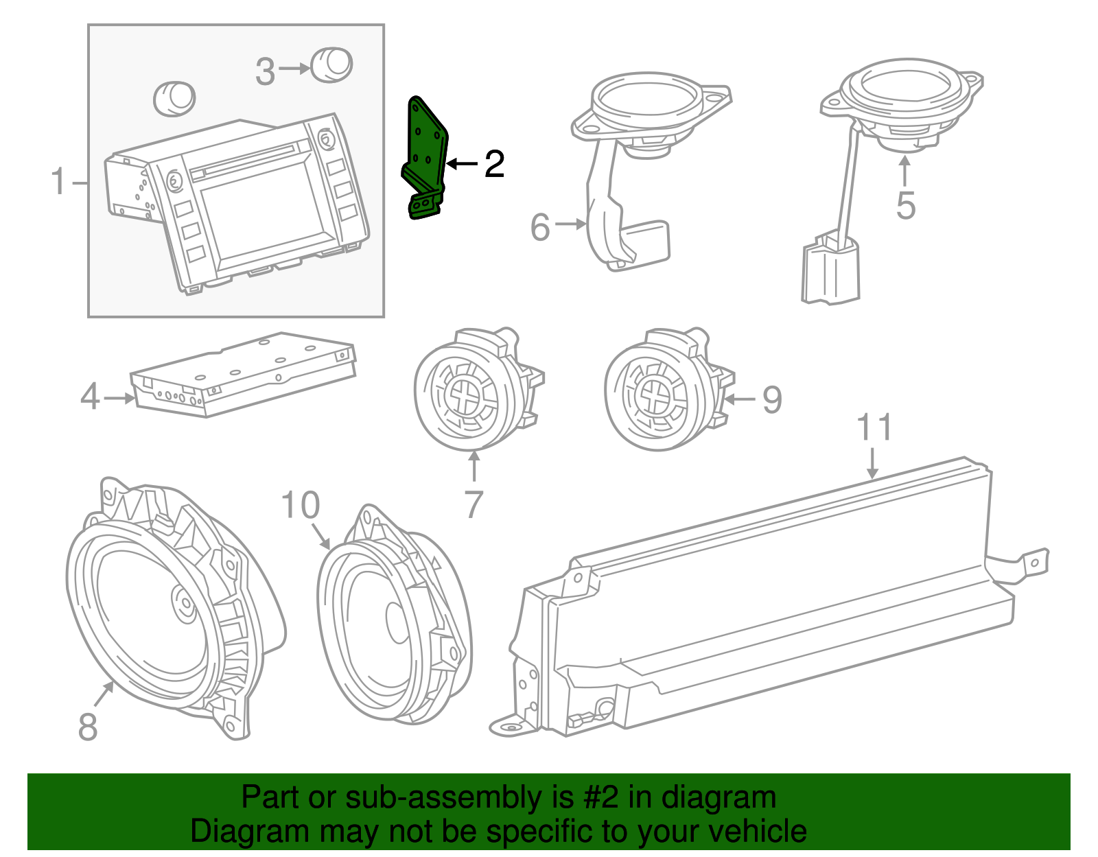 86212-0C080 - High-Quality Radio Bracket for 2014-2020 Toyota Tundra ...
