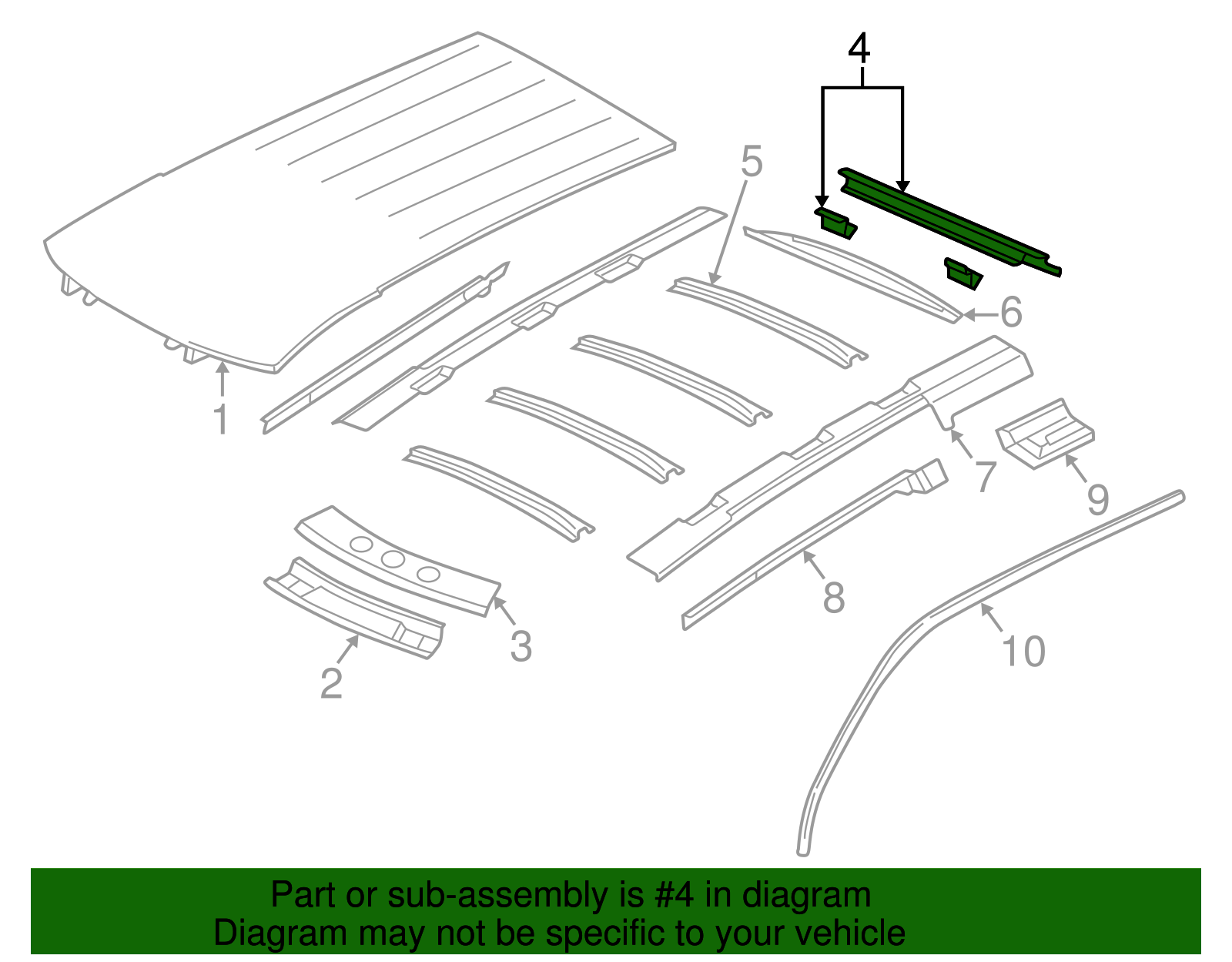 2004-2008 GM Rear Header 88980800 | Capital Chevy Parts