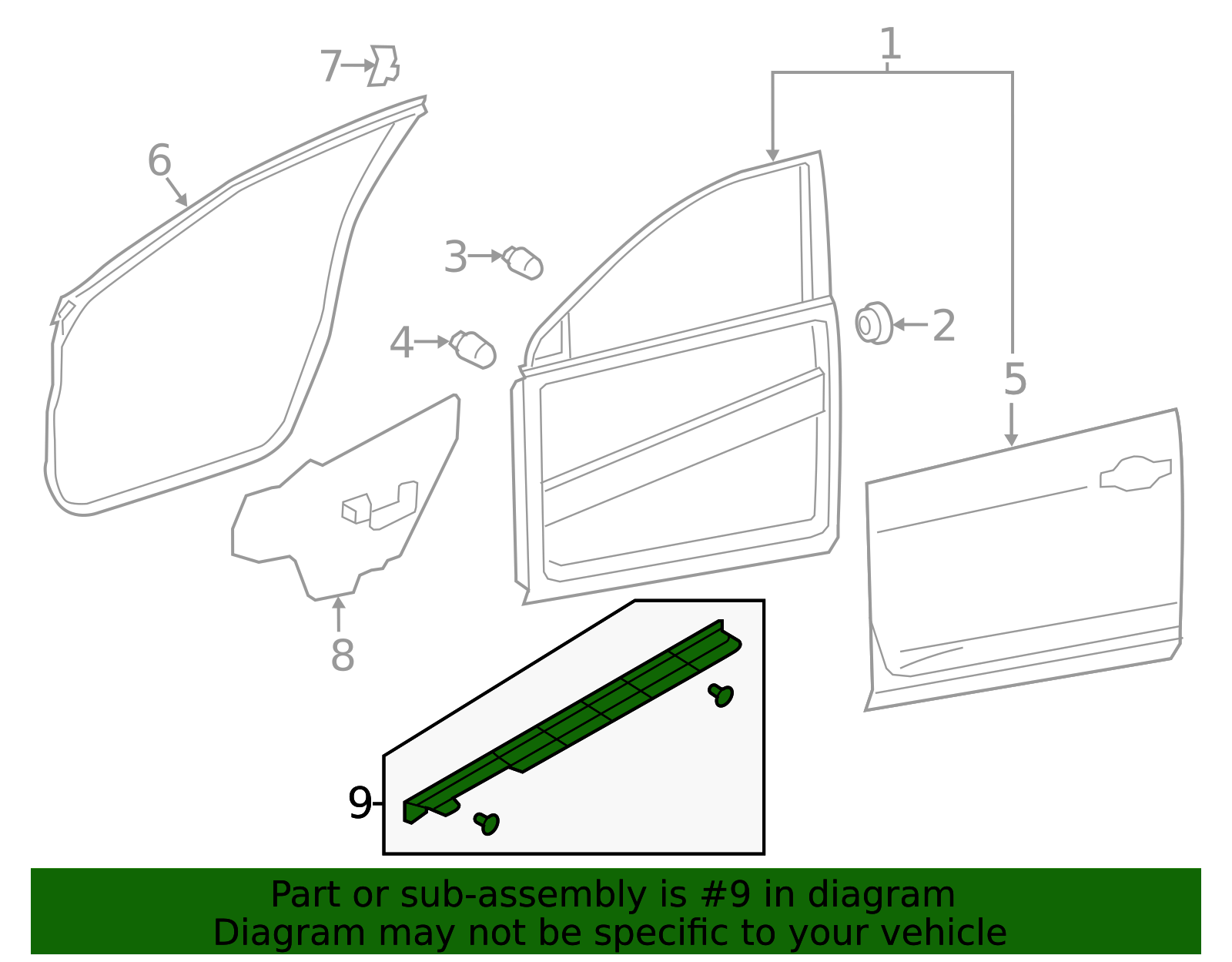 80838-6MA0A - Lower Seal Strip 2017-2023 Nissan | Official Nissan Parts ...