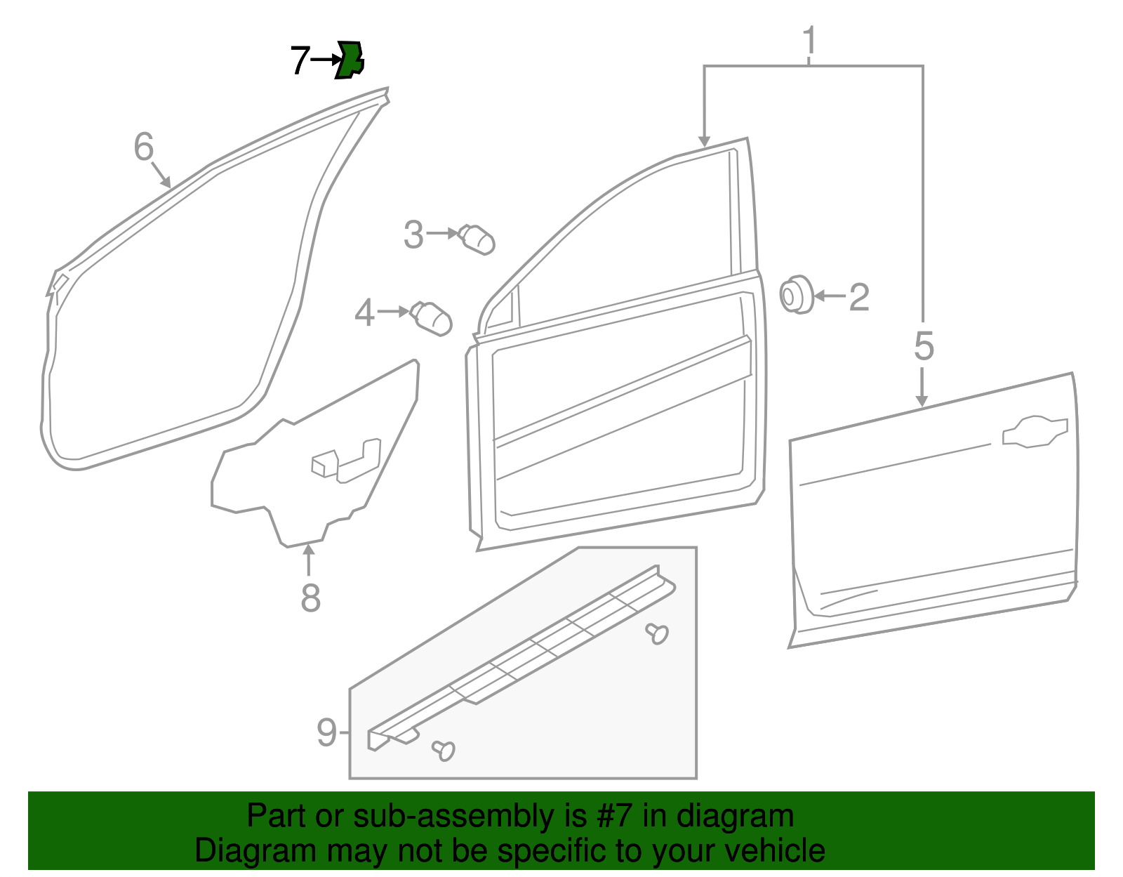 2017-2023 Nissan Corner Cover 802D4-DF30A | Nissan Parts Central