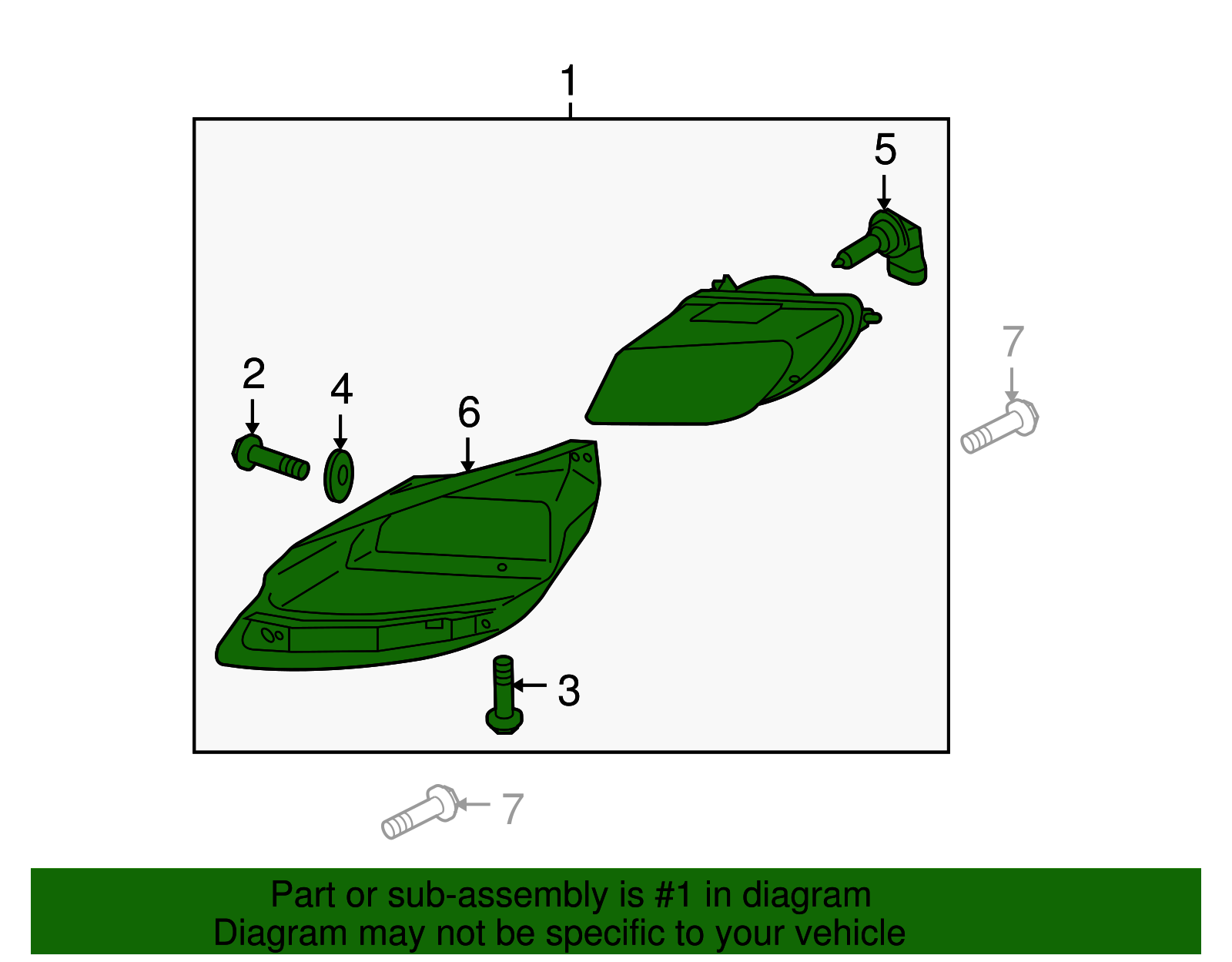 2010-2012 Mazda CX-9 Fog Lamp Assembly TE69-51-680C | RealMazdaParts.com