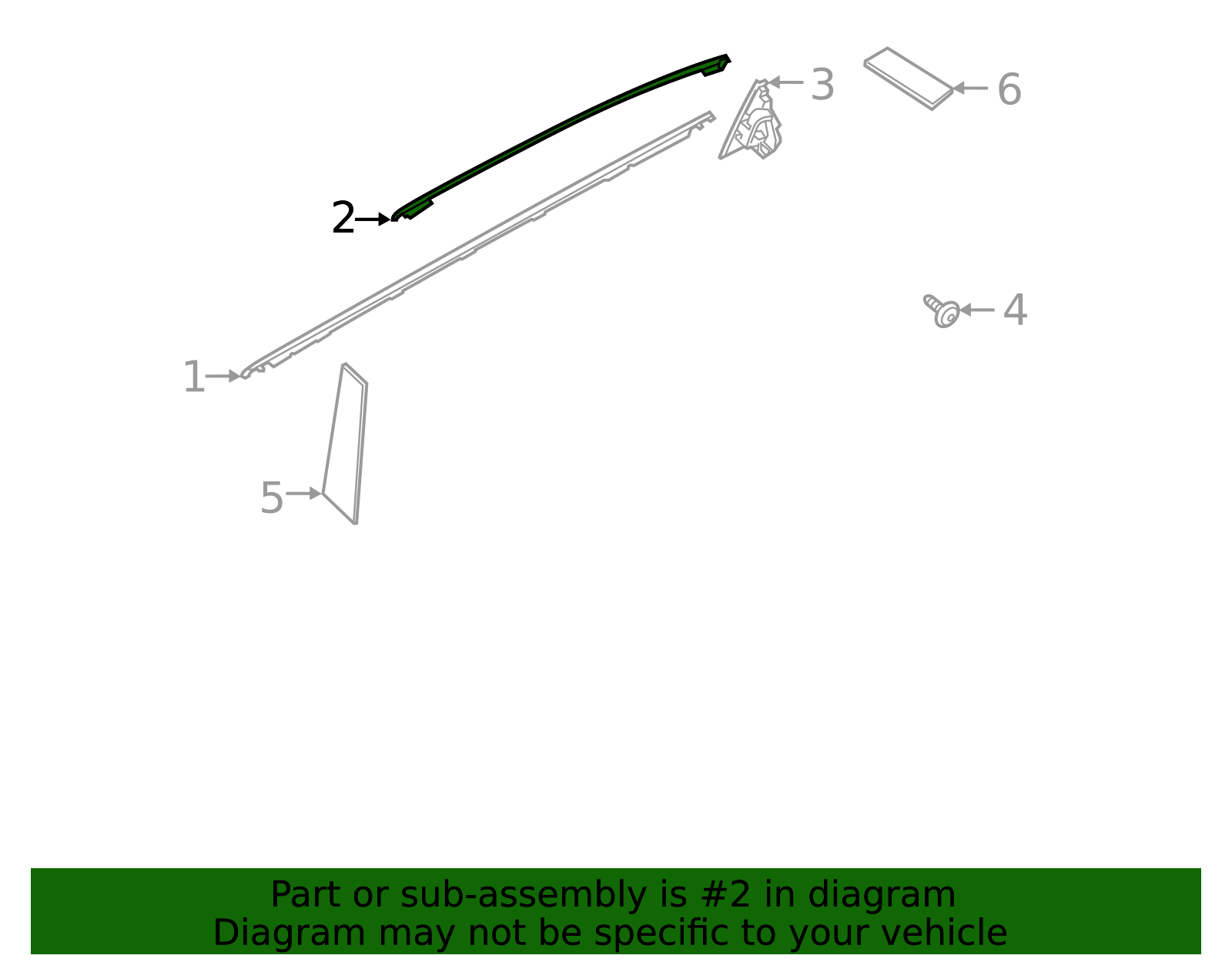 2019-2024 Kia Forte | Frame Molding | 83850-M6000 | Kia Auto Parts
