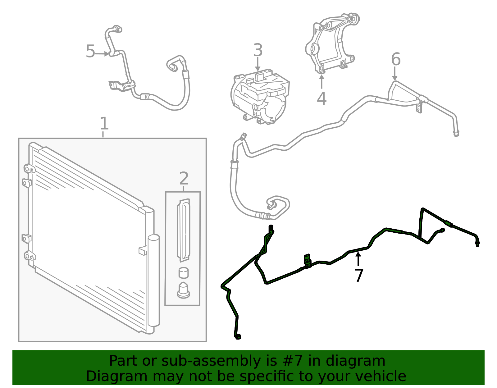 A/C Refrigerant Pipe - OEM Flow & Seal Line | AutoNation Parts