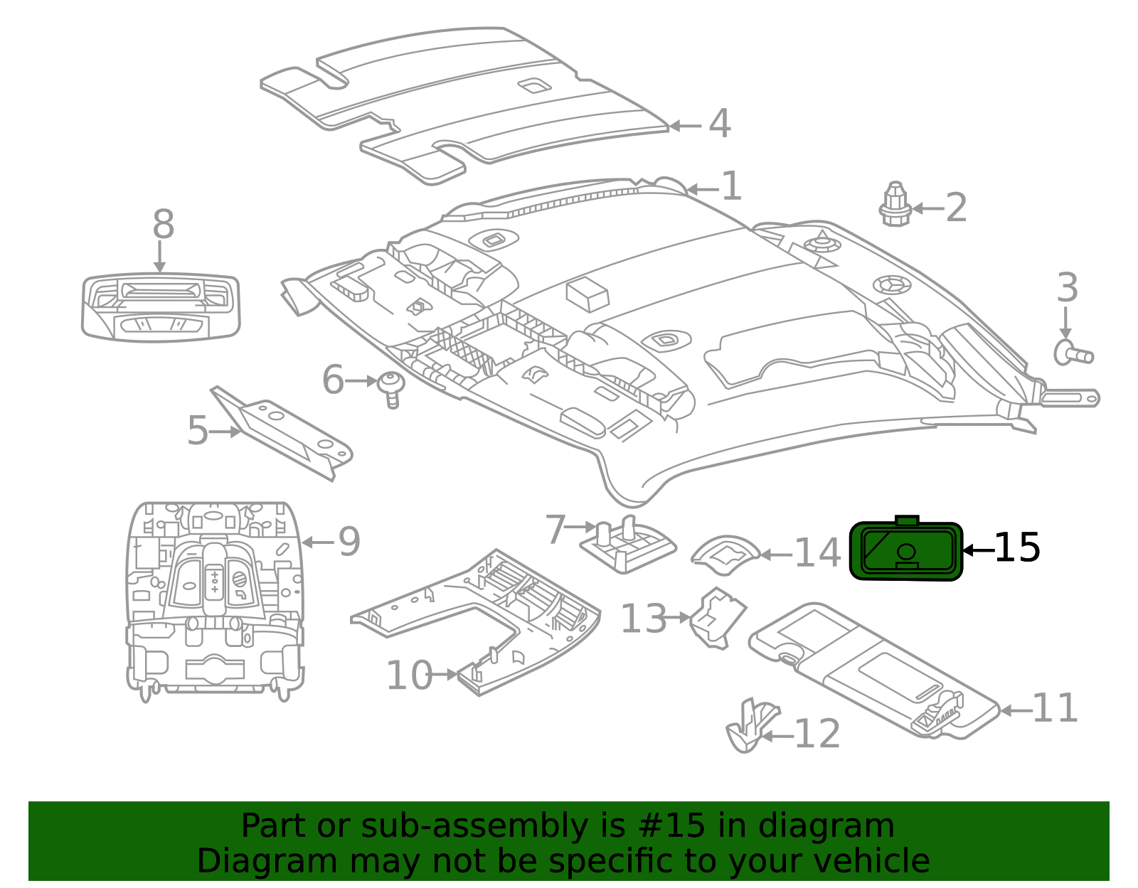 2020-2026 Toyota GR Supra Vanity Lamp 81340-WAA01 | Toyota Parts Center
