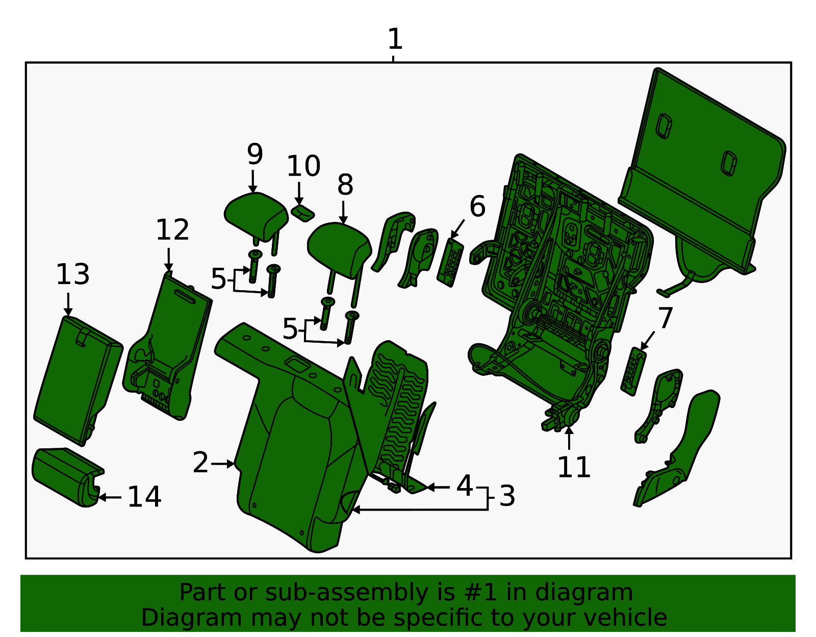 Hyundai - 89300-IY090-JT7 - Seat Back Assembly - 2024-2025 Genesis GV70 ...