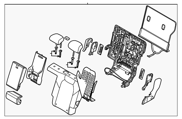 Hyundai - 89300-IY090-JT7 - Seat Back Assembly - 2024-2025 Genesis GV70 ...