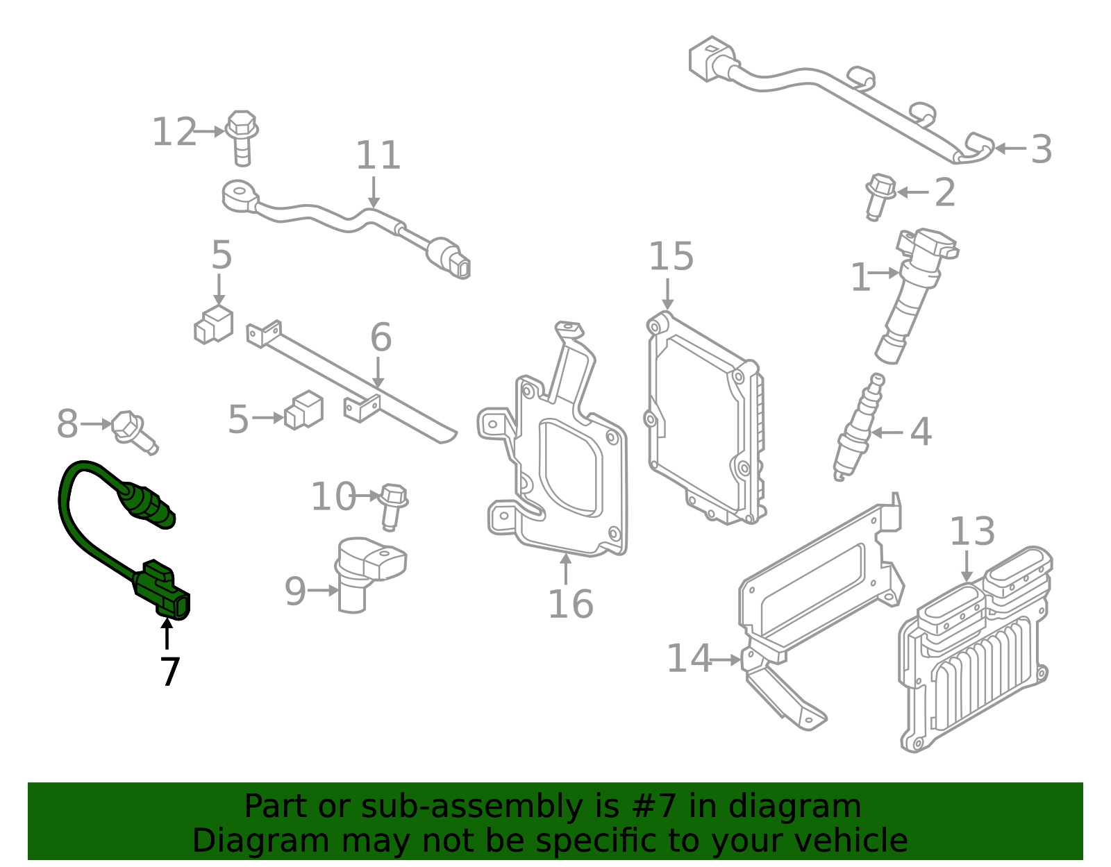 2012-2019 Hyundai Crankshaft Position Sensor 39310-3C600 | MotorMotor