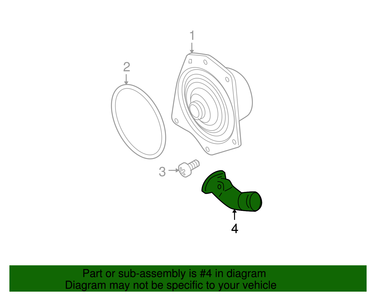 2007-2010 Mopar Thermostat Housing 68148113AA | Mopar Parts Canada