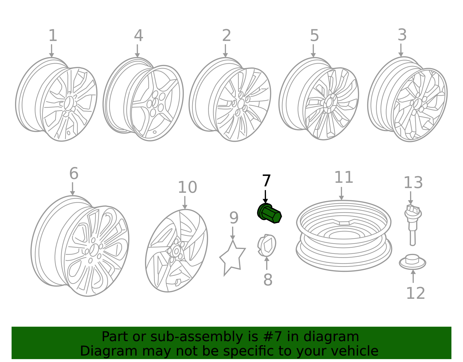2014 Honda Accord | Wheel Nut | 90361-SN4-003 | Honda OEM Discount Parts