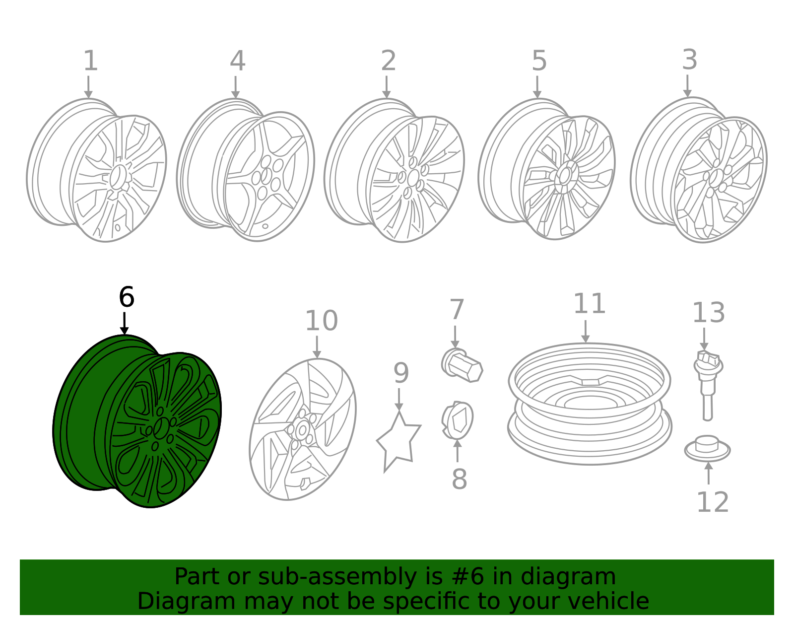 42700-T2A-A83 - 2013-2015 Honda Accord - Disk Aluminum Wheel (18X8J ...