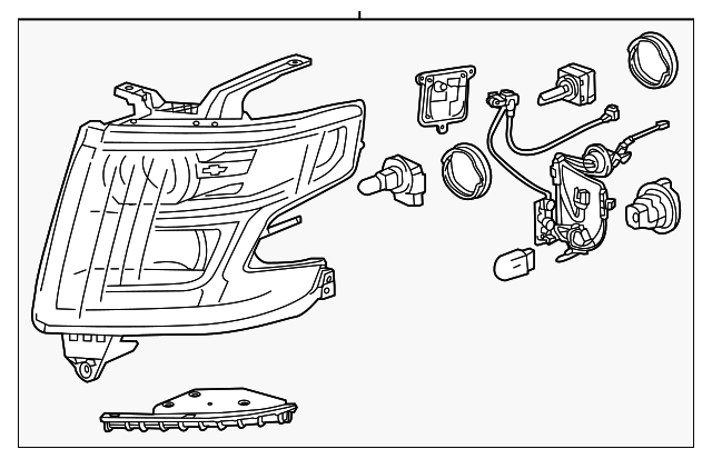 2018-2020 Chevrolet Tahoe Composite Assembly 84582609 GM ...