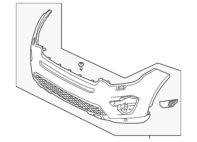 LR073265 - Bumper Cover 2016-2019 Land Rover Discovery Sport | Land ...