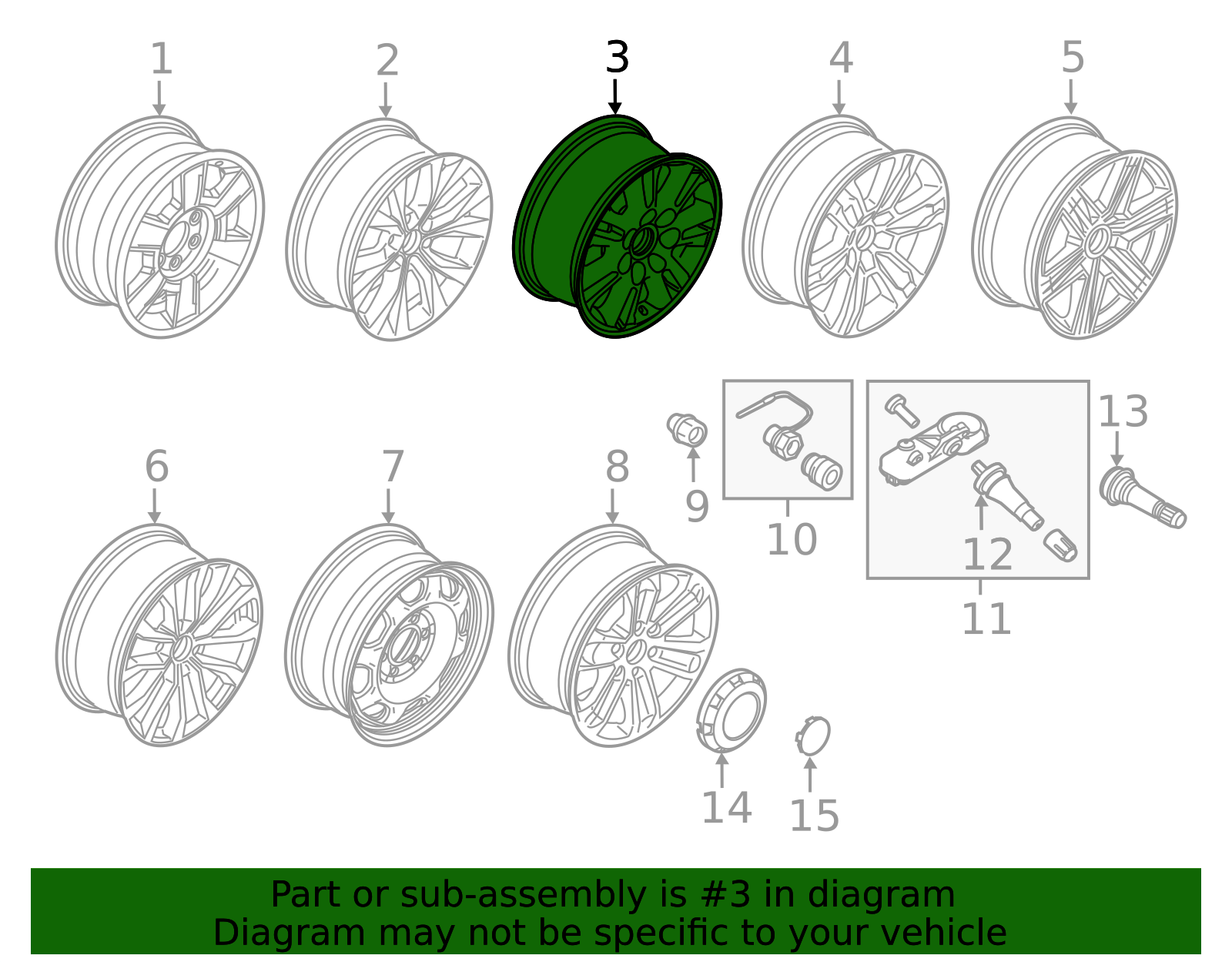 GL3Z-1007-A Wheel, Alloy gl3z1007a | Fairway Ford OEM Parts