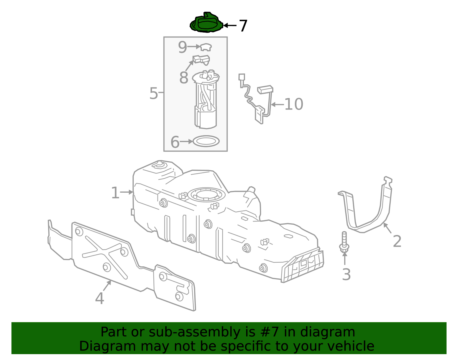 2019-2025 GM Fuel Tank Sending Unit Lock Ring 42571234 GM ...