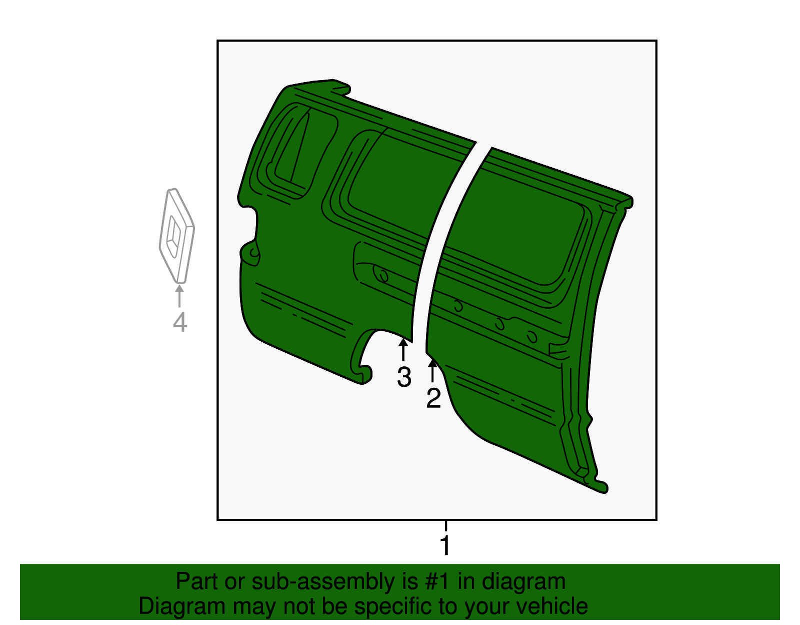F2UZ-28278A96-E - Side Panel | Ford OEM Parts Outlet