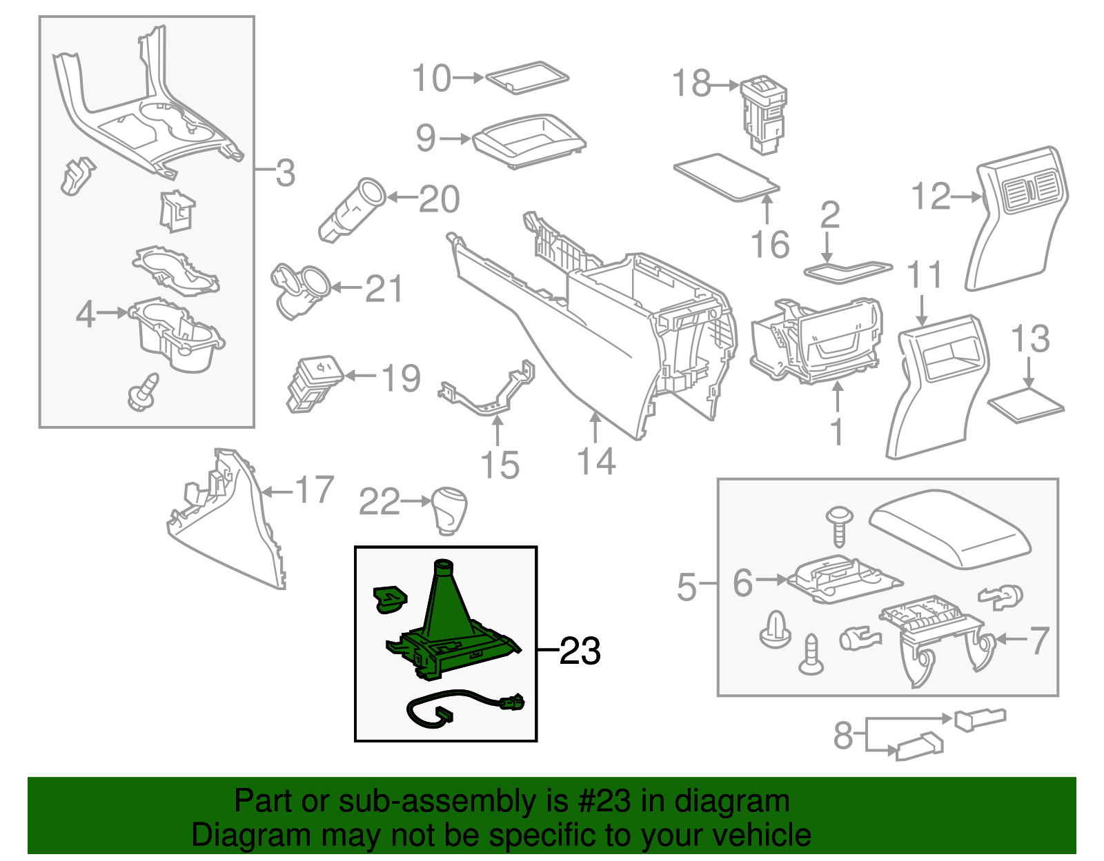 Genuine Toyota Shift Indicator part# 35978-06140-B0 for 2015-2017 ...