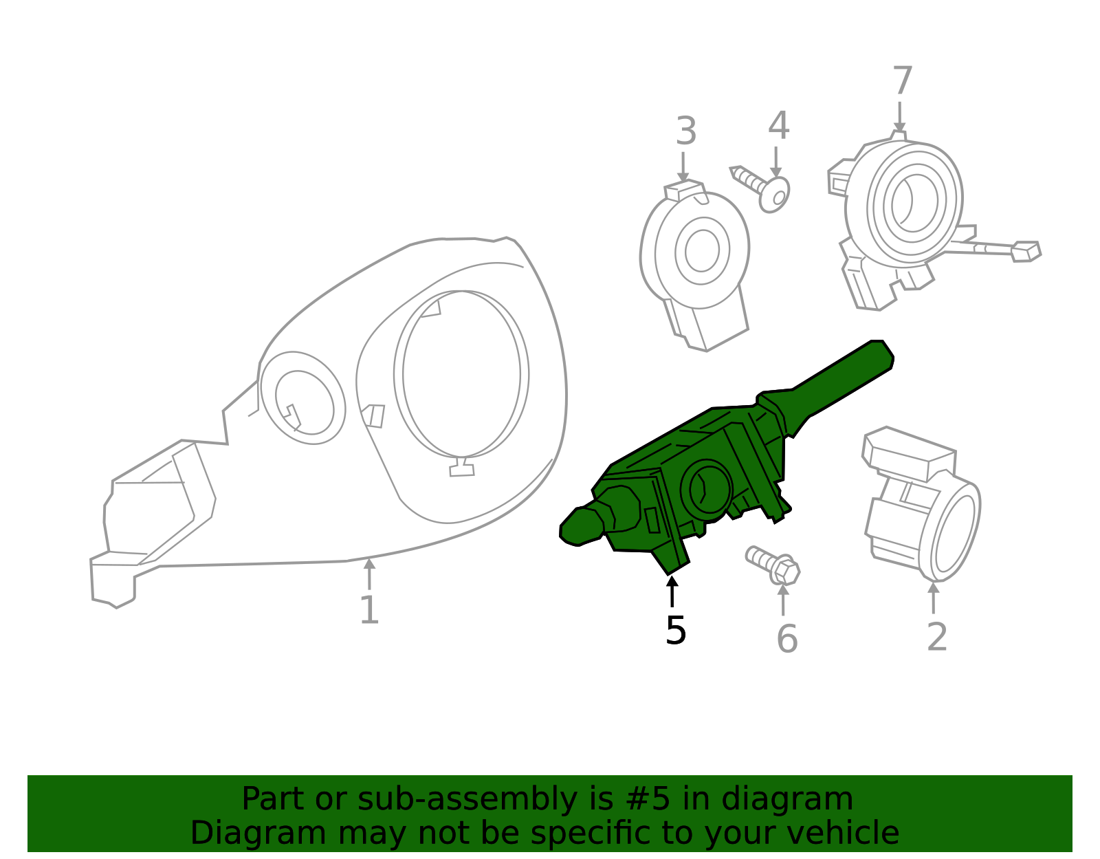 2018-2024 Nissan Kicks Multi-Function Switch 25560-5RB0A | Bill Kay Nissan Parts