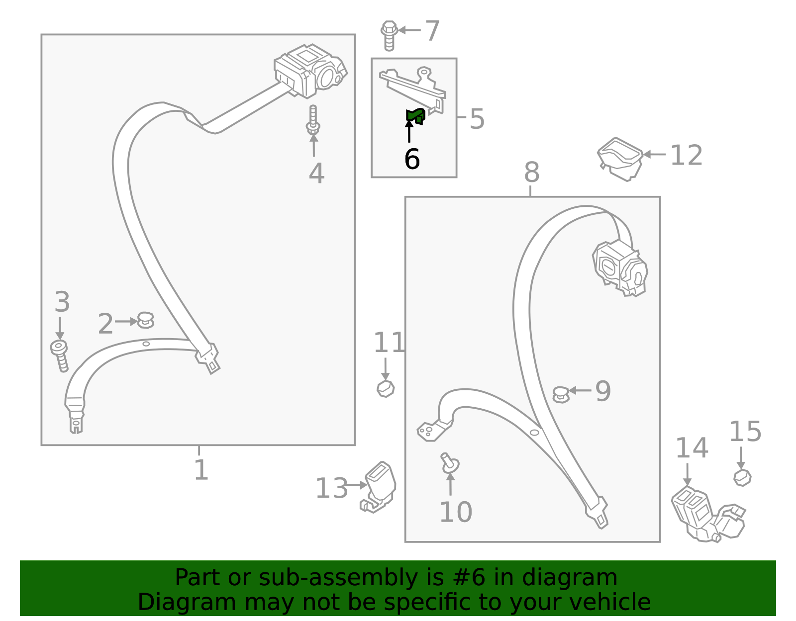 2019-2025 Audi Belt Guide Clip 6N0-867-190-A | Audi USA Parts