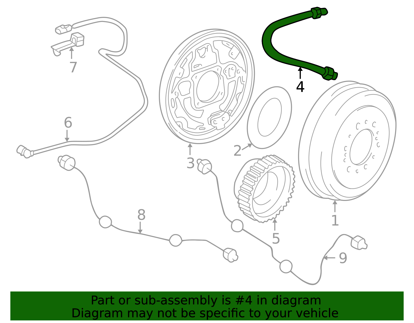 Genuine Official Toyota Brake Hose part# 90947-02869 for 1996-2000 ...