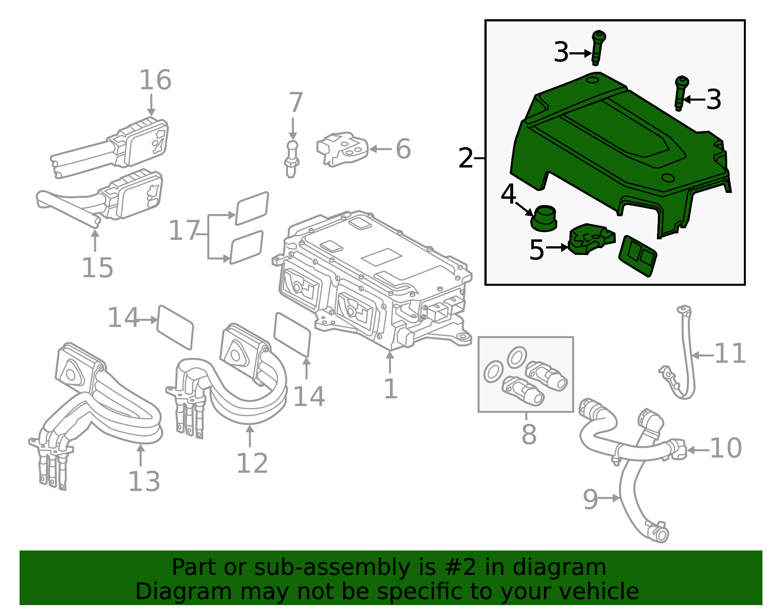 22886718 - 2011-2015 Chevrolet Volt - Drive Motor Generator Power ...