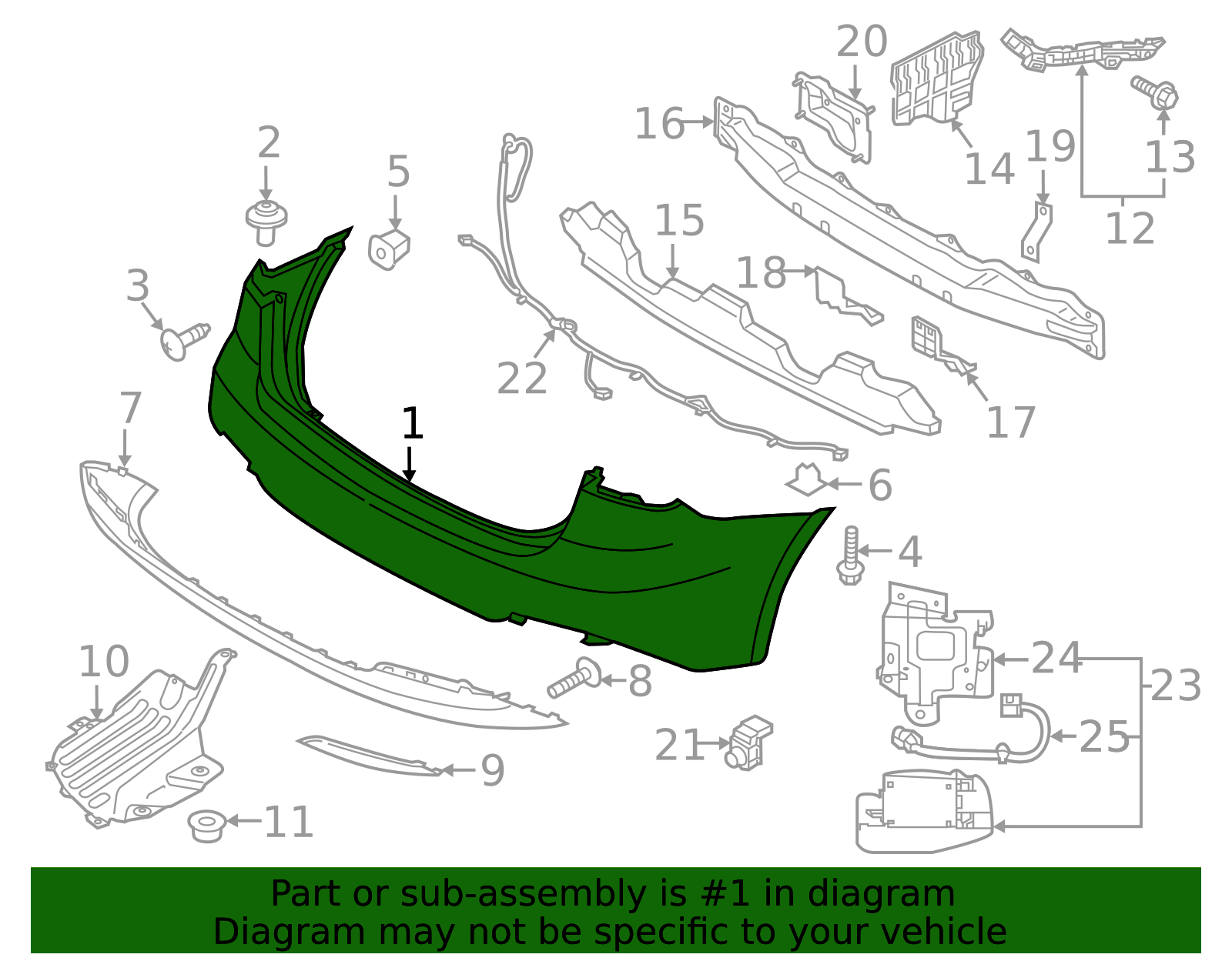 86611-A7000 - Bumper Cover 2014-2016 Kia Forte | Kia.Parts Store