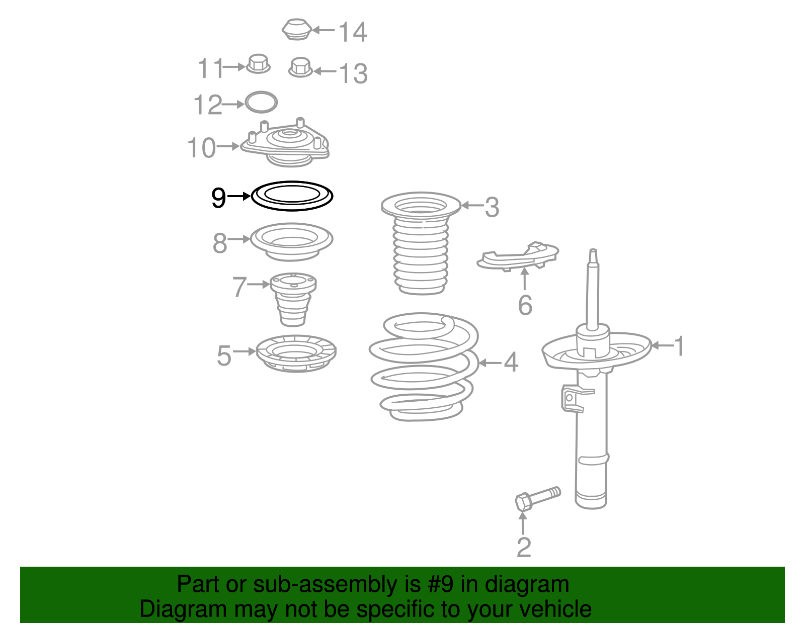 51726-TVA-A02 - Strut Bearing 2018-2025 Honda | Honda Parts Online