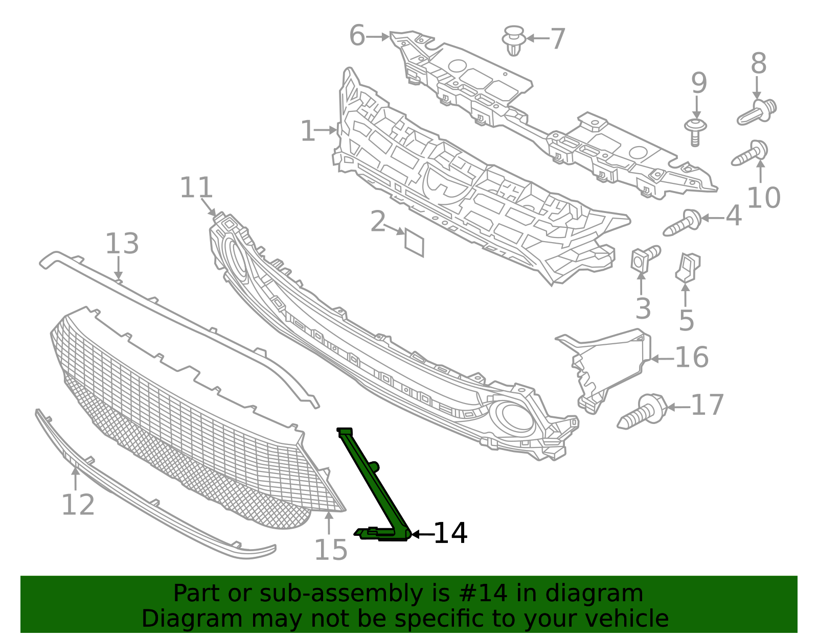 2016-2020 Toyota Chrome Strip 53123-WB001 | OEM Parts Online
