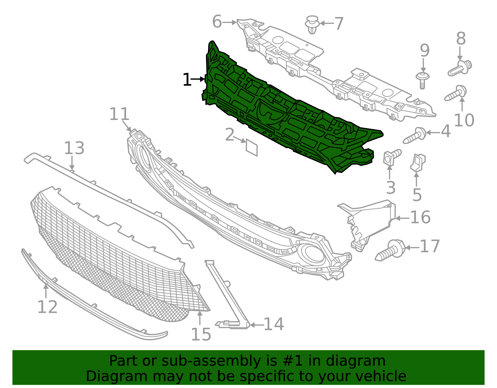 2016-2020 Toyota Grille 53111-WB002 | Toyota San Diego Parts