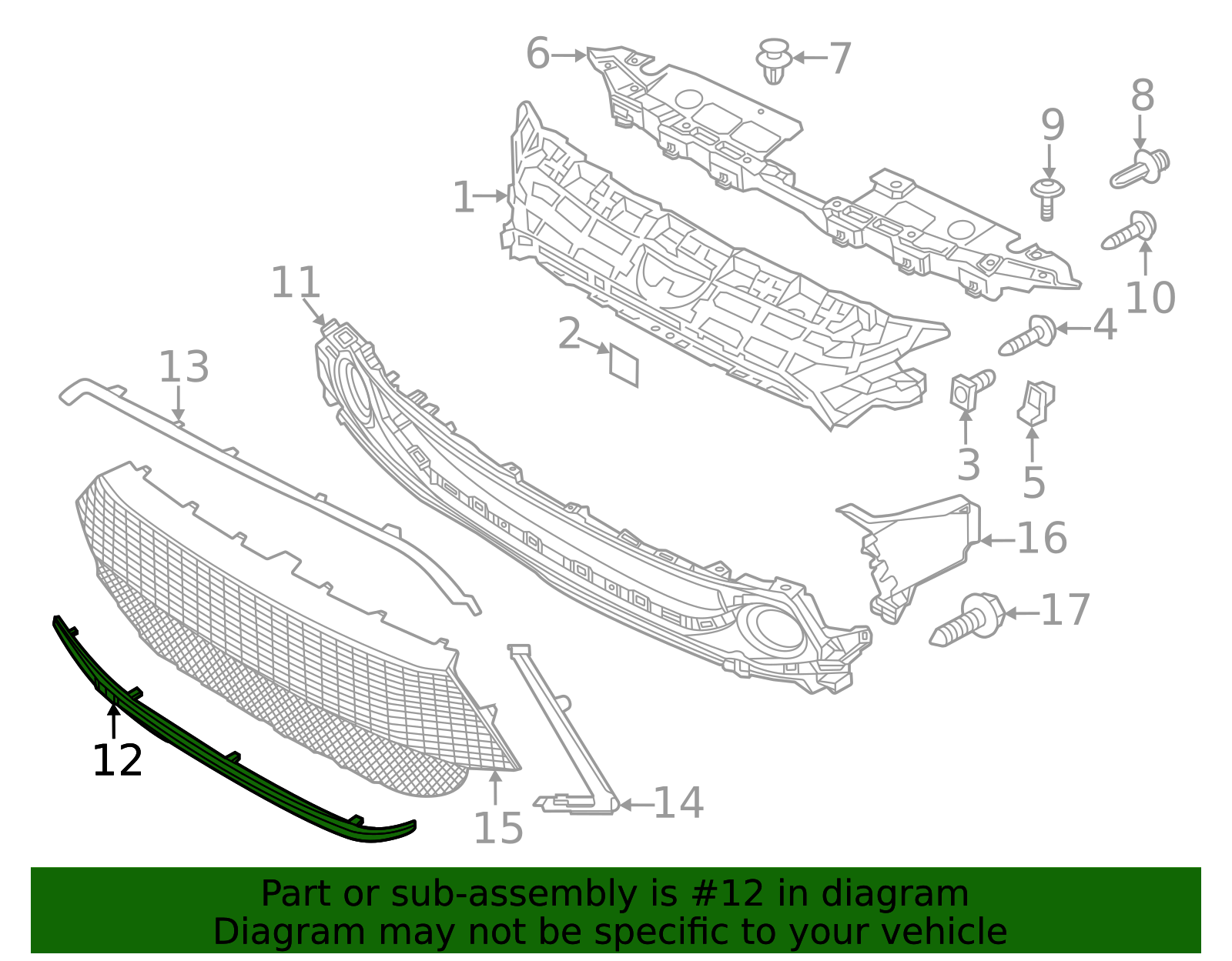 Genuine Toyota Lower Molding part# 53141-WB003 for 2019-2020 Toyota ...