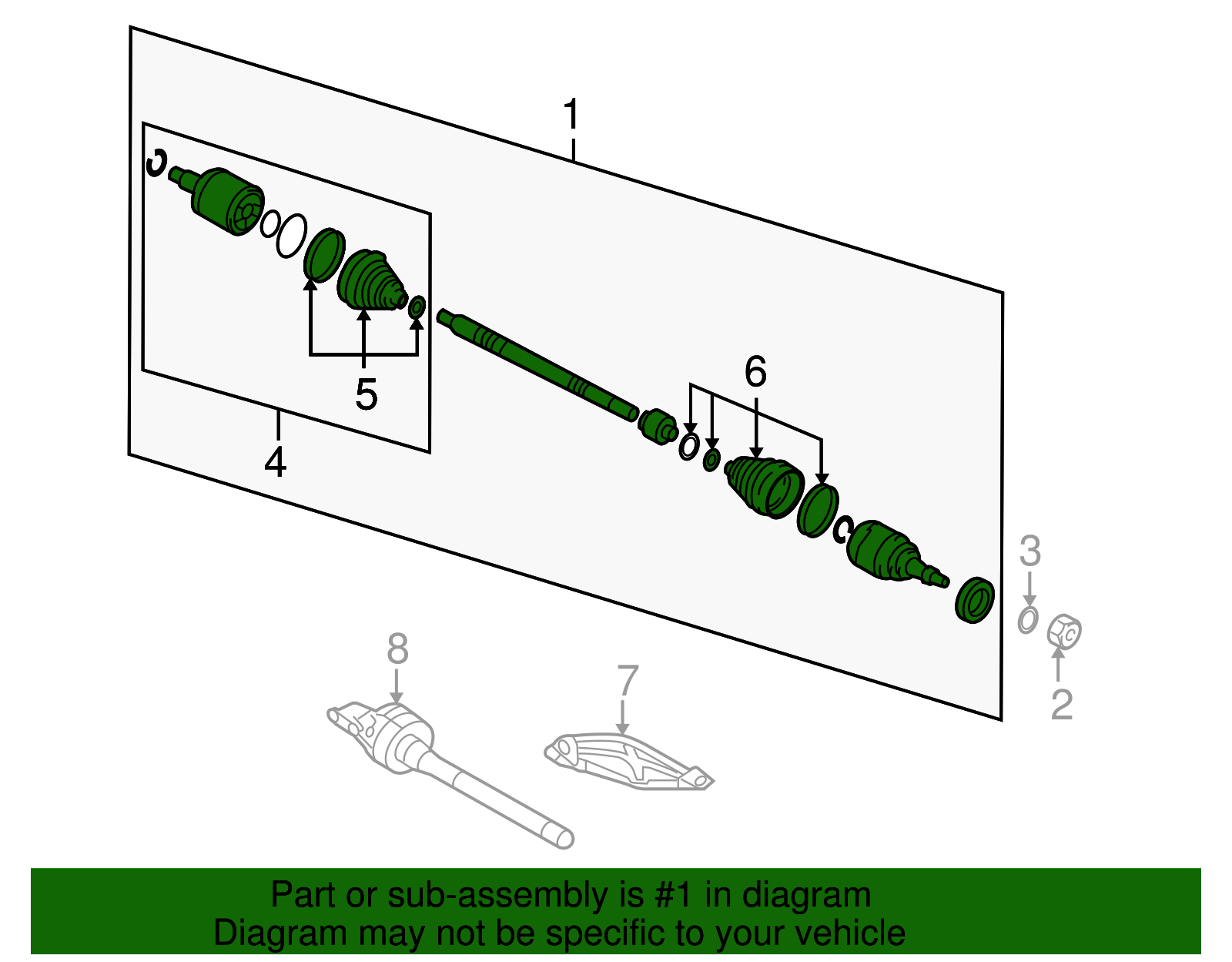 2014-2015 Hyundai Tucson Axle Assembly 49501-2S760-SJ | OEM Parts Online