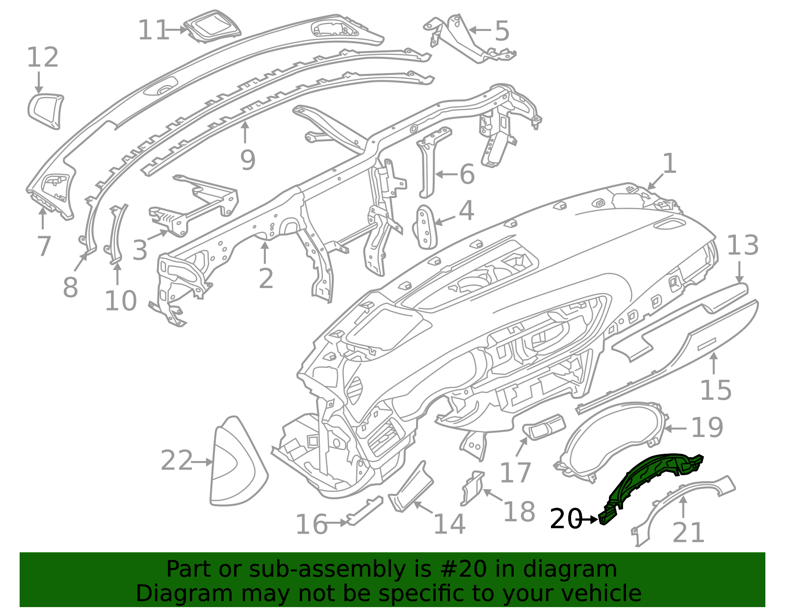 4G0-858-345-B-WW9 - High-Quality Instrument Cluster Visor for 2012-2018 ...