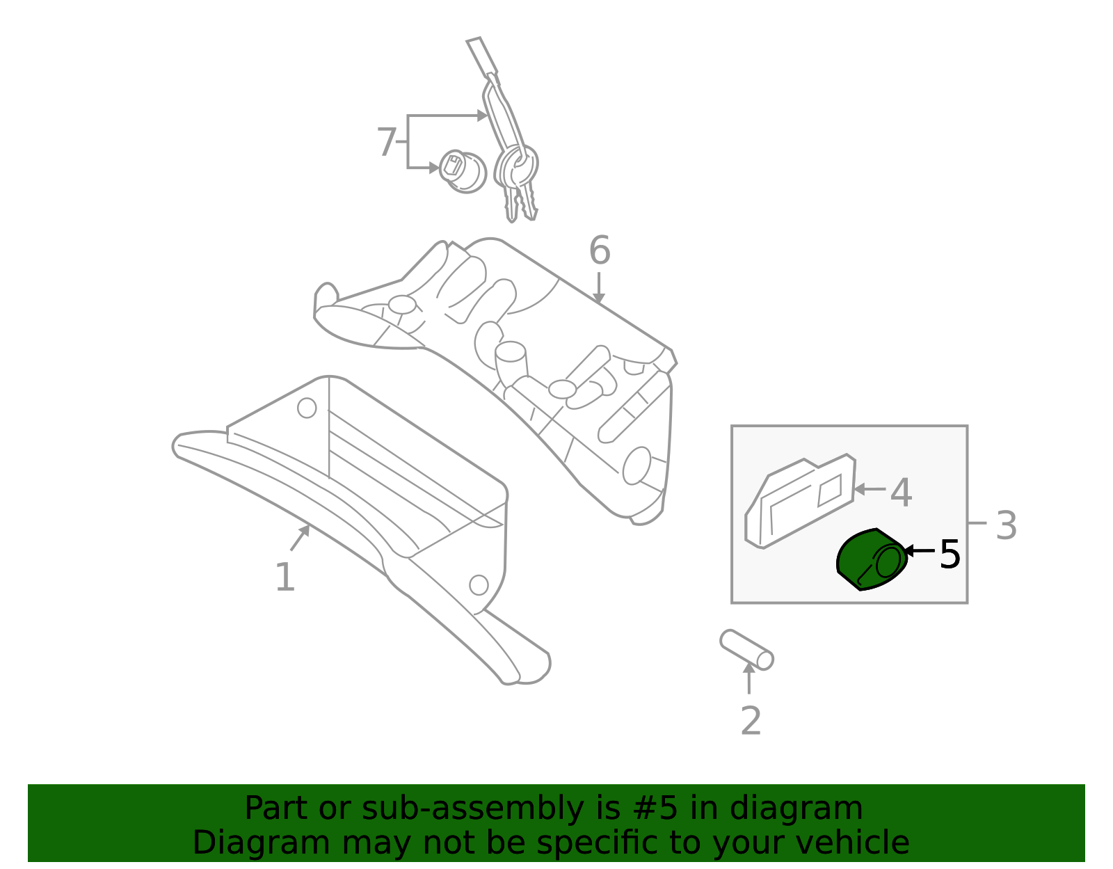 84519-22000 - Guide Bracket Pad 2009-2010 Kia Optima | Kia.Parts Store