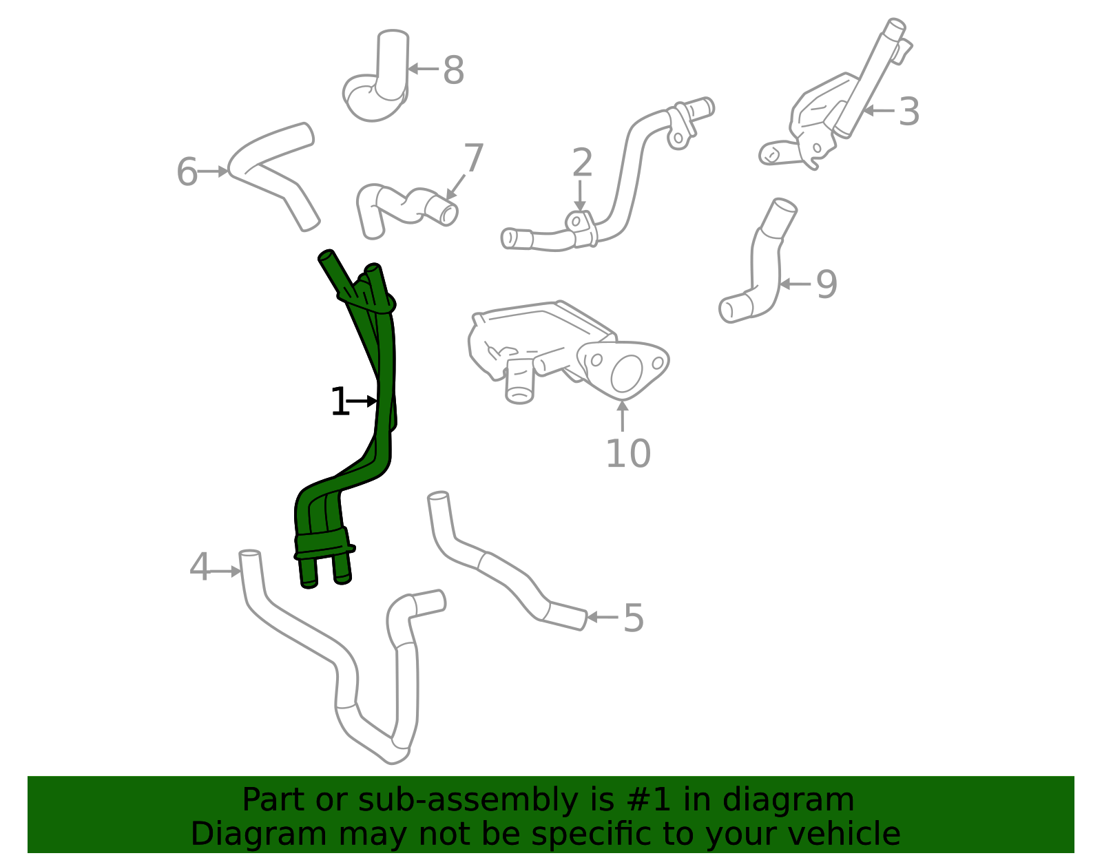 16268-F4010 - High-Quality Engine Coolant Bypass Pipe for AutoNation Parts