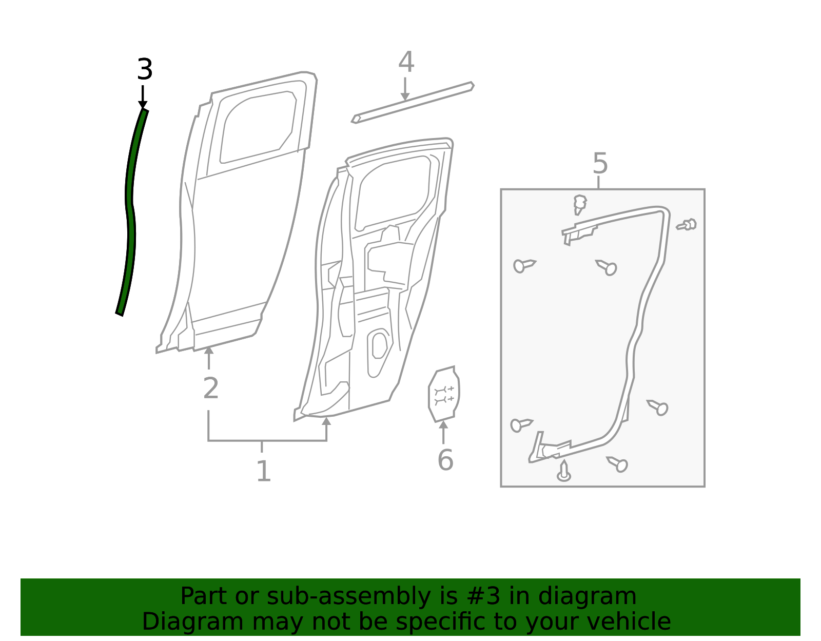 2007-2014 Toyota FJ Cruiser 2007-2014 Toyota FJ Cruiser - Weatherstrip ...