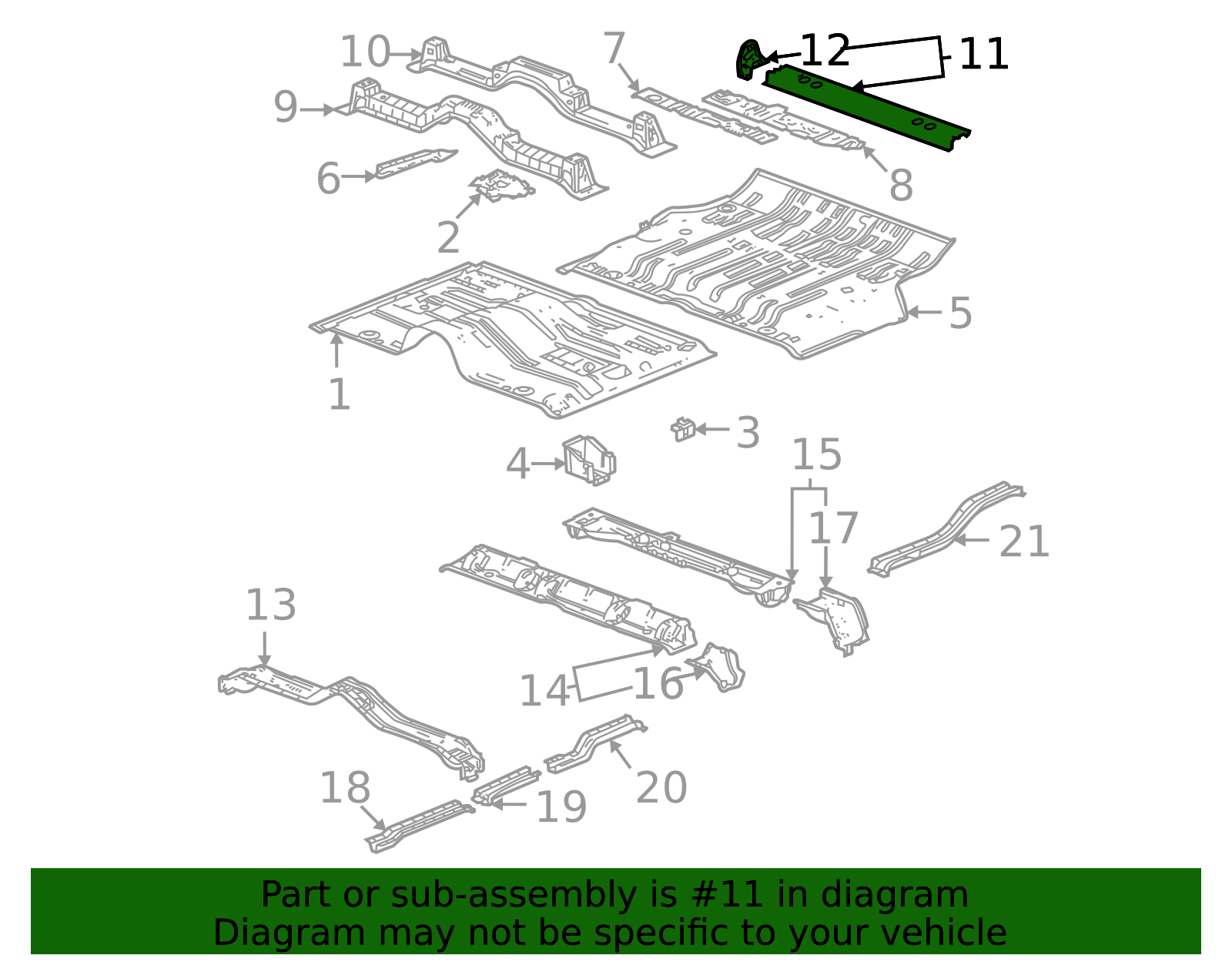 2021-2025 GM Upper Cross-Member 84258184 | Prairie Parts Depot