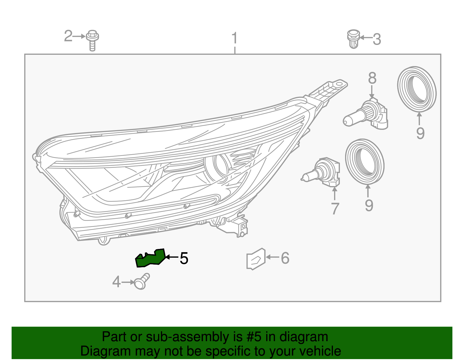 33102-TLA-A01 - Headlamp Assembly Holder 2017-2022 Honda CR-V | Honda ...